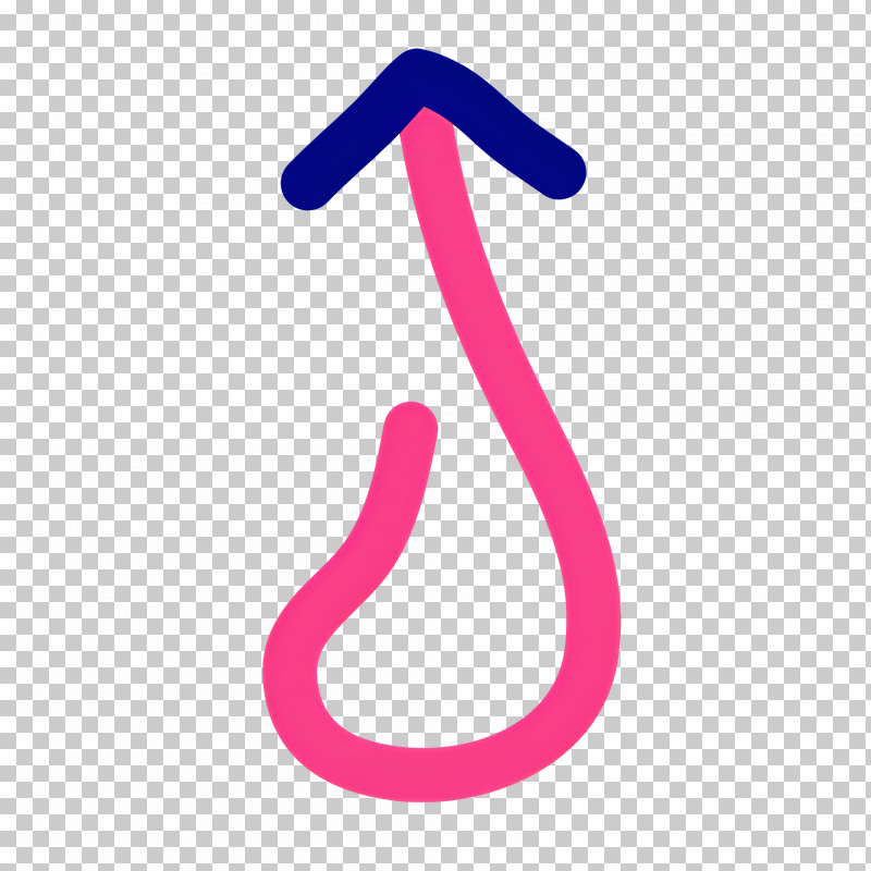 Doodle Arrow - Hooked Pink And Blue Arrow PNG, Clipart, Design ...