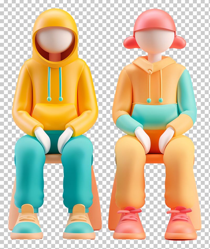 People Sitting - Colorful Cartoon Figures PNG, Clipart, Cartoon Figures ...
