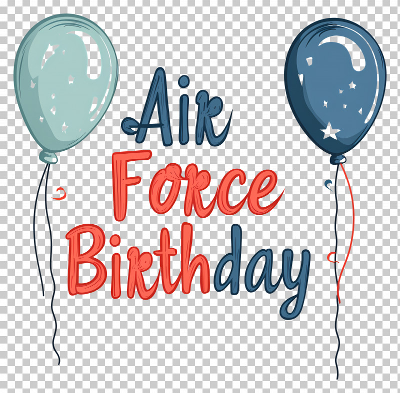 Air Force Birthday - Air Force Birthday Celebration With Balloons PNG ...