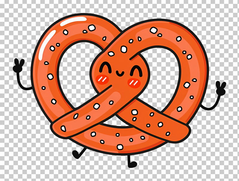 Pretzel Day - Cute Pretzel Cartoon With Smiley Face PNG, Clipart ...