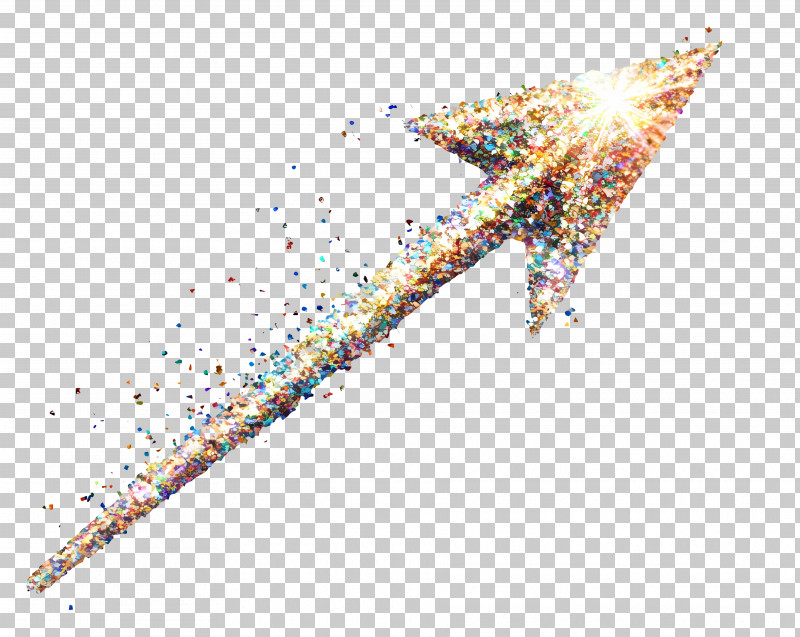 Sparkling Arrow - Sparkling Glitter Arrow Illustration PNG, Clipart ...
