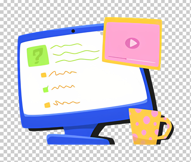 Computer Monitor - Computer With A Cup And Video PNG, Clipart, Computer, Computer Monitor ...