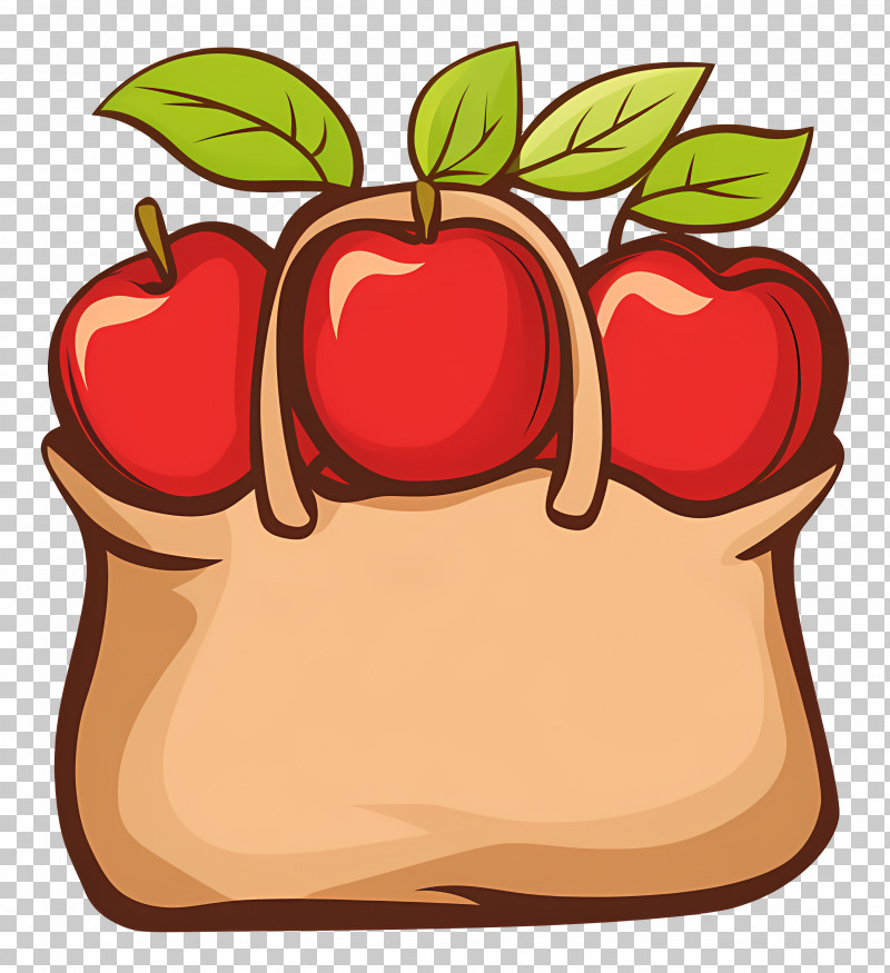 Bag Of Apples - Red Apples In Cartoon Bag Illustration PNG, Clipart ...