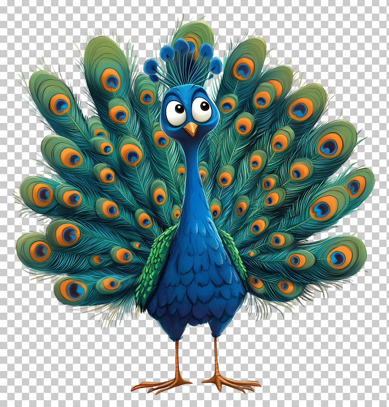 Animated Peacock - Colorful Peacock Cartoon Illustration PNG, Clipart ...