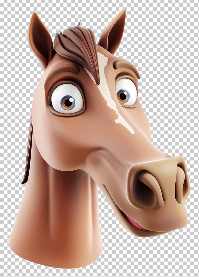 Cartoon Horse Head - Friendly Cartoon Horse Head Illustration PNG ...
