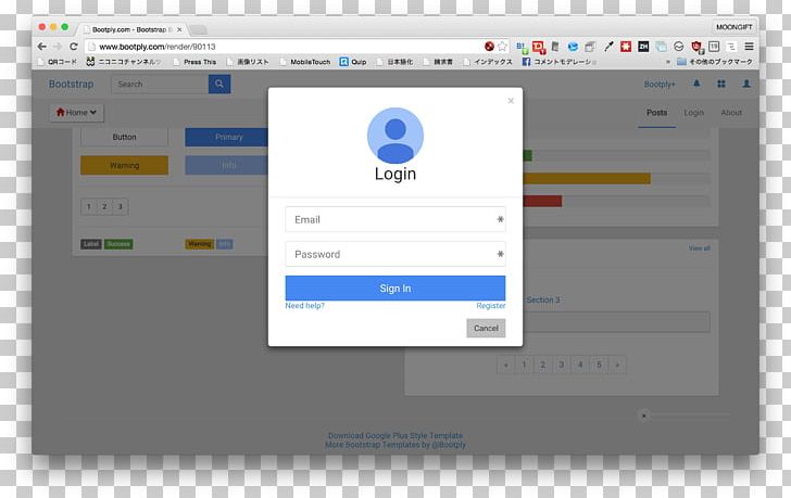 Responsive Web Design Computer Program Bootstrap Modal Window Material Design PNG, Clipart ...