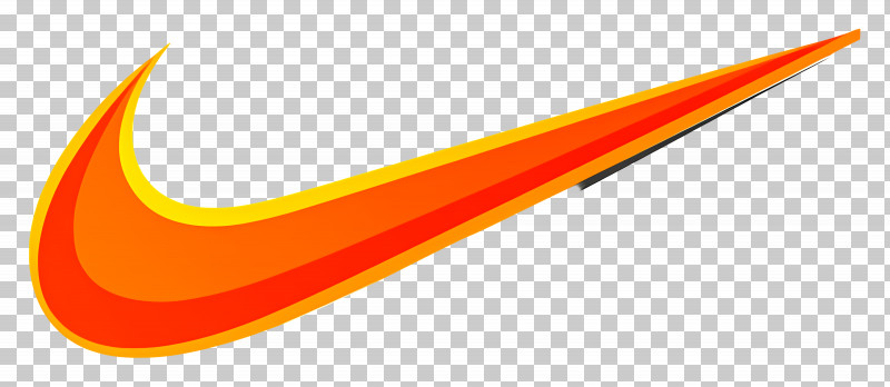 Nike Swoosh - Orange Swoosh Design In Dynamic Logo Style PNG, Clipart ...