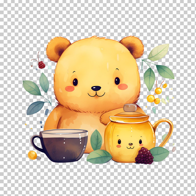 International Tea Day - Cute Bear With Tea Set PNG, Clipart, Adorable ...