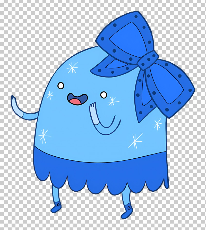 Blue Gumdrop Lass - Cute Blue Cartoon Character With Bow PNG, Clipart ...