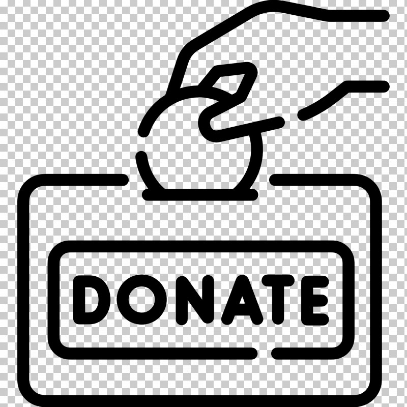 Donate Box - Donation Hand With Coin And Box Symbol PNG, Clipart, Box ...