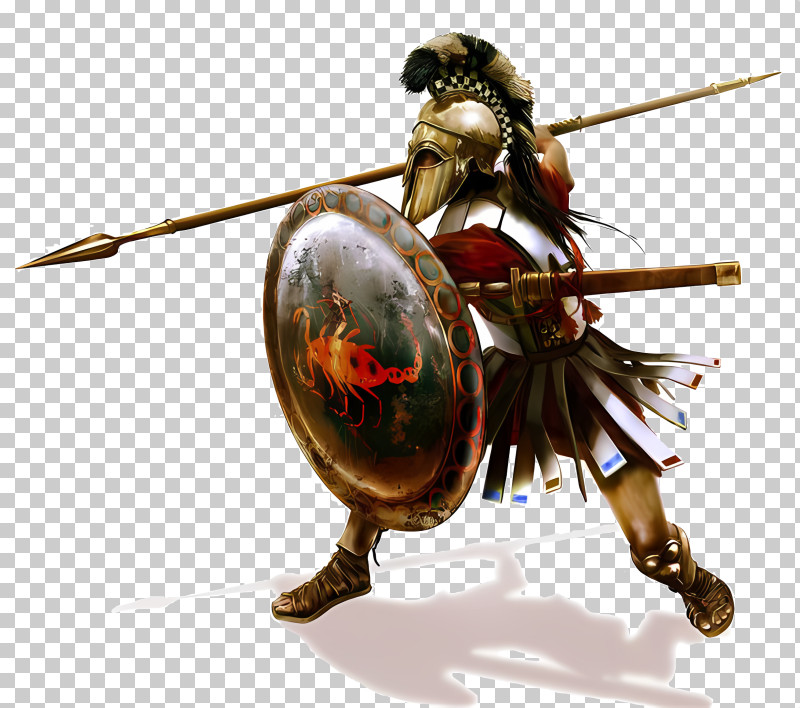 Ancient Greek - Ancient Soldier With Spear And Shield PNG, Clipart ...