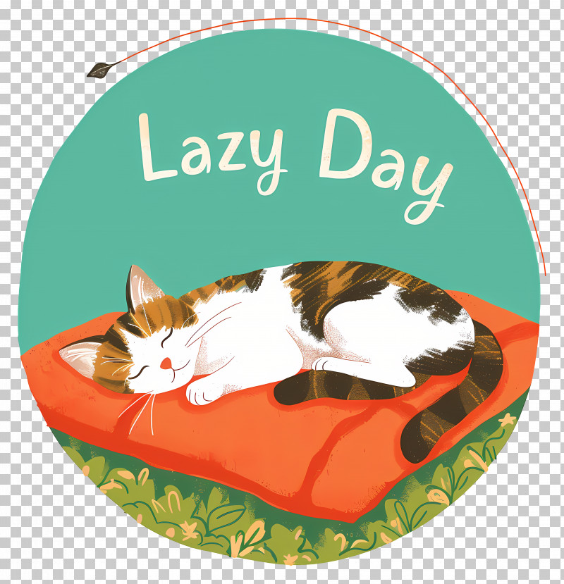 Lazy Day - Lazy Day With Sleeping Cat PNG, Clipart, Cat, Comfortable, Cute, Lazy, Lazy Day Free ...