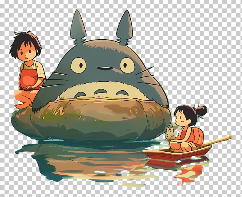 Totoro - Totoro And Children By The Water PNG, Clipart, Adventure ...