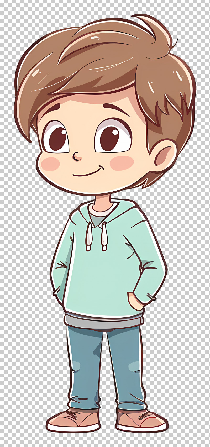 Cartoon Boy In Casual Clothes - Cartoon Boy In Casual Clothing ...