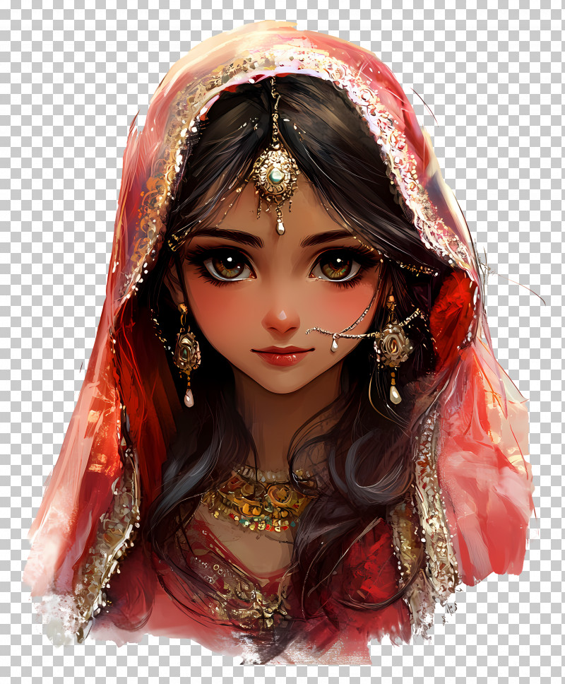 Hindu Girl - Traditional Woman Portrait PNG, Clipart, Art, Cultural ...