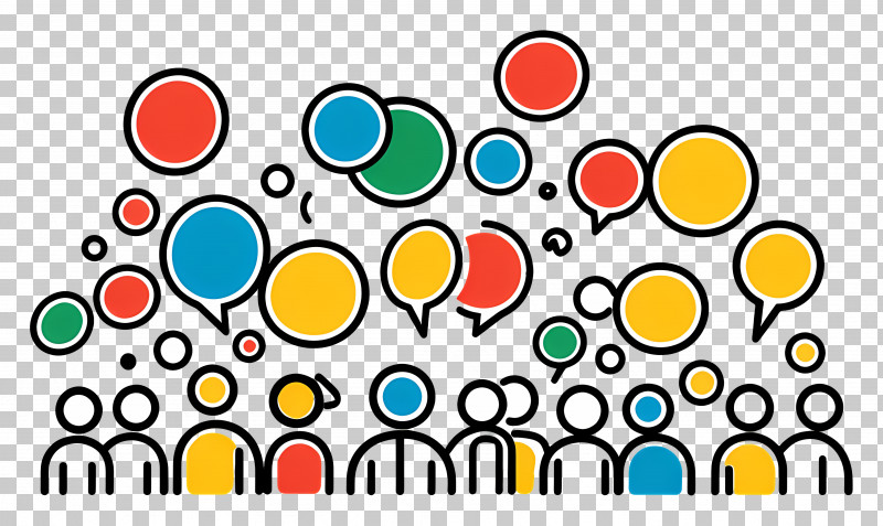 Crowd - Group Communication With Speech Bubbles PNG, Clipart ...