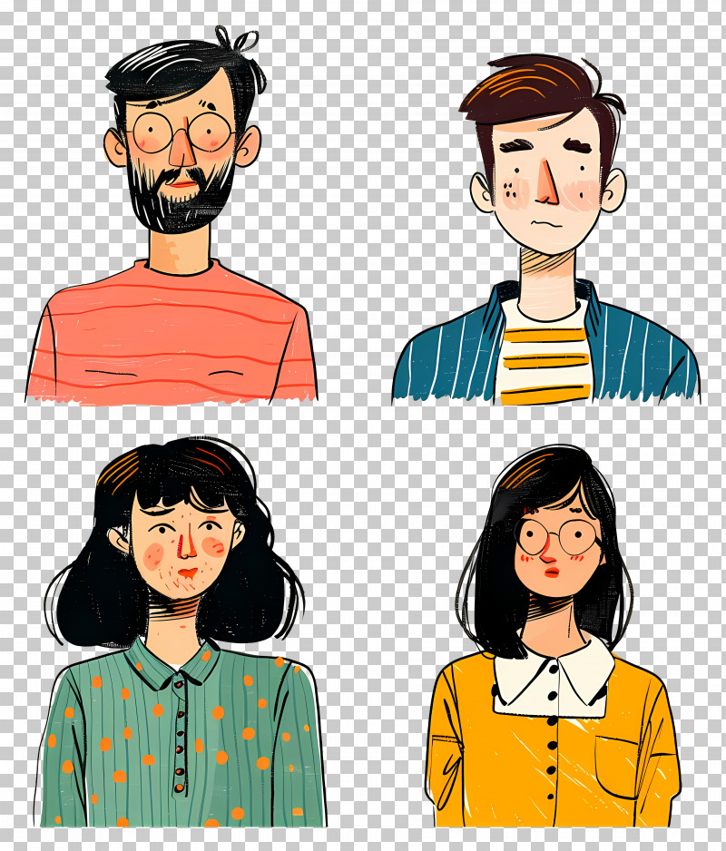 Abstract People - Cartoon Characters Illustration PNG, Clipart ...
