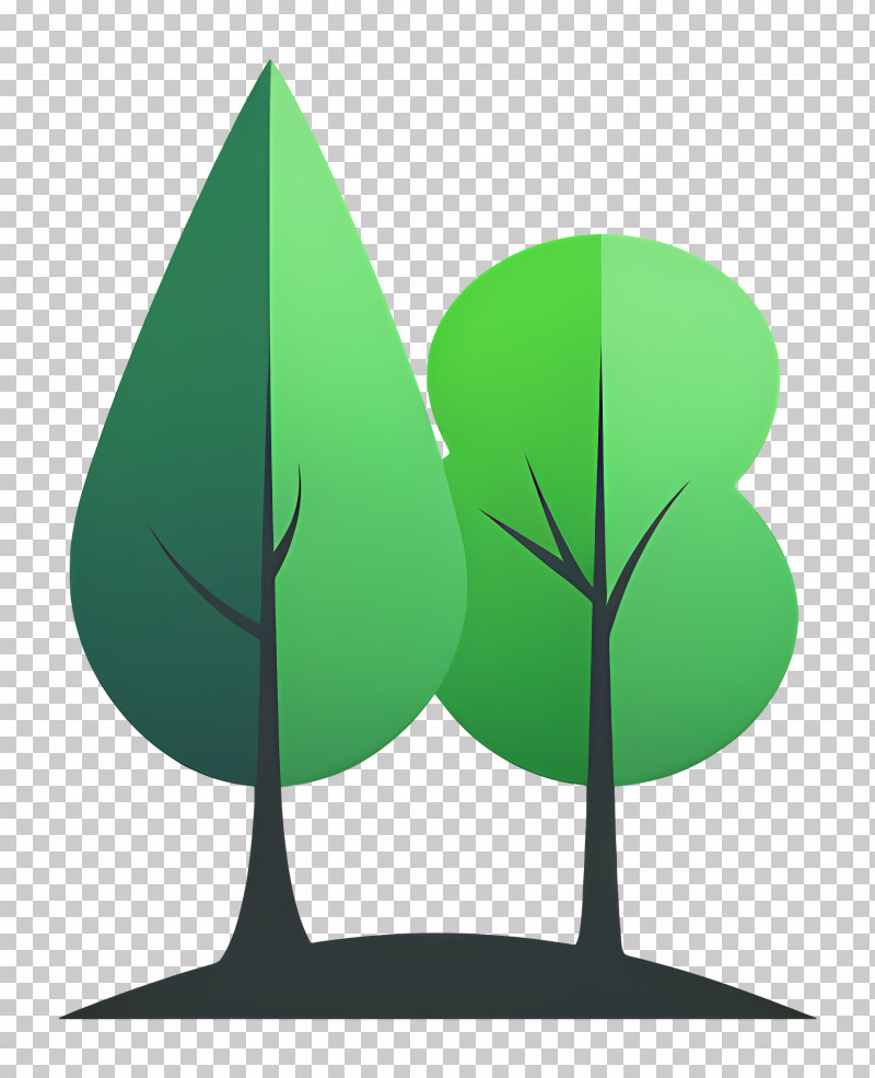 Tree Minimalist - Minimalist Green Tree Illustration PNG, Clipart ...
