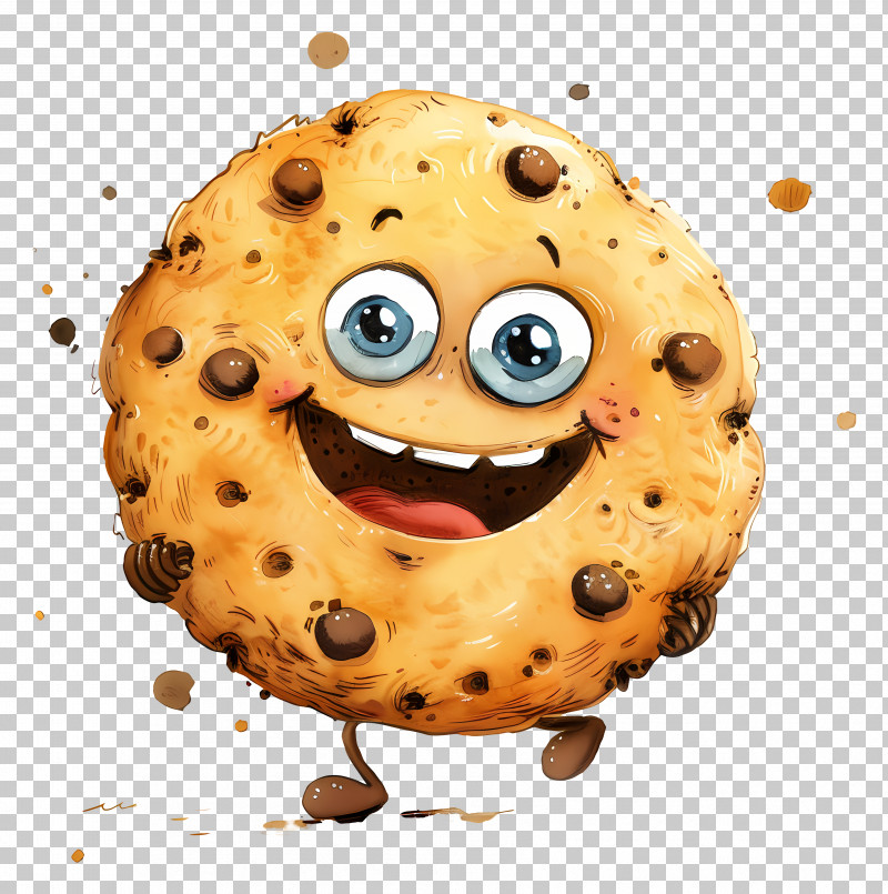 Cookie - Cute Chocolate Chip Cookie Cartoon PNG, Clipart, Animated ...