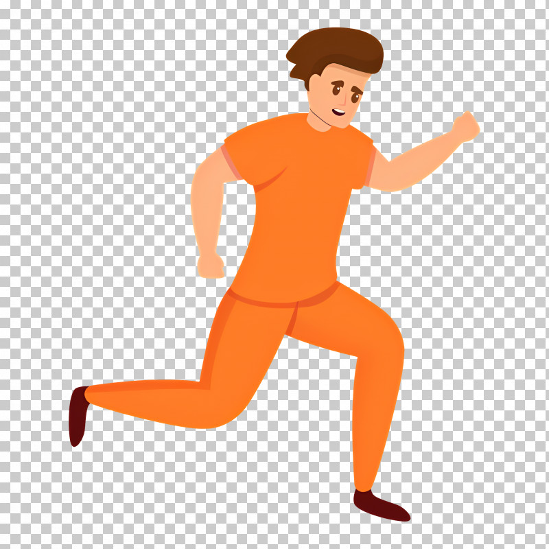 Running Man - Running Man In Orange Outfit PNG, Clipart, Athlete ...