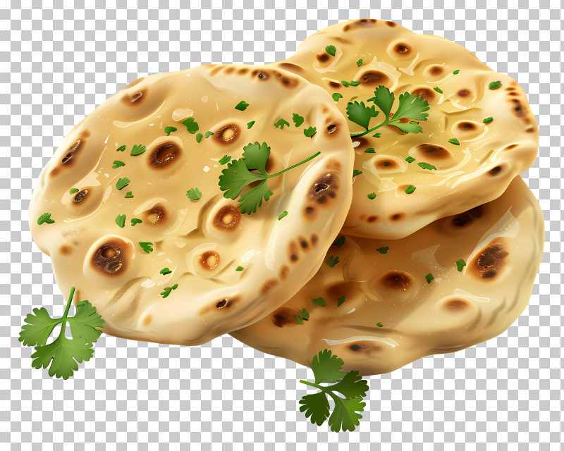 Naan Bread - Naan Bread With Fresh Cilantro PNG, Clipart, Accompaniment ...