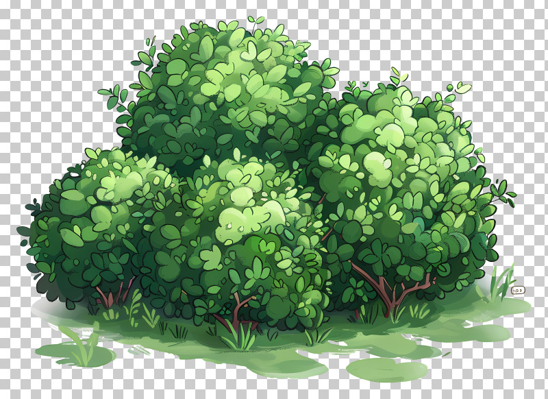 Bushes - Lush Green Bushes In Garden PNG, Clipart, Bushes, Foliage ...
