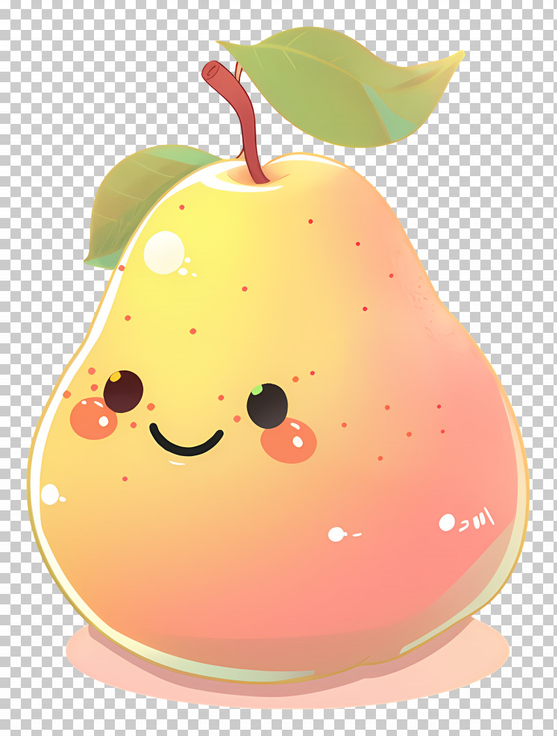 Cartoon Pear - Cute Pear Fruit Character Illustration PNG, Clipart ...
