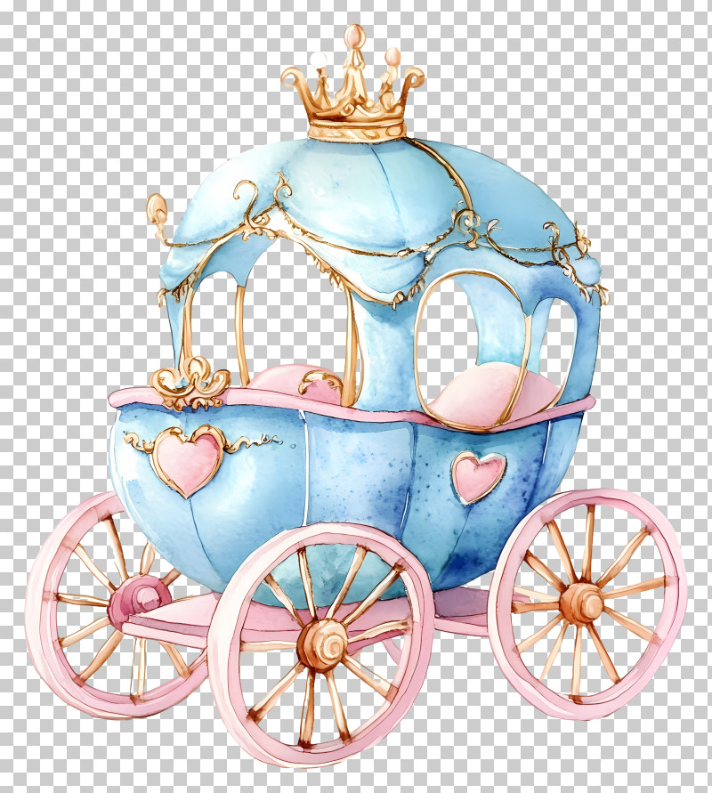 Princess Carriage - Blue Fairy Tale Carriage PNG, Clipart, Blue ...