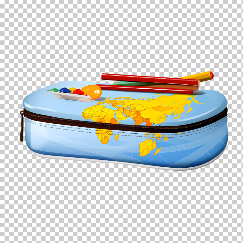Pencil Case - Map-Designed Pencil Case With Pencils PNG, Clipart ...