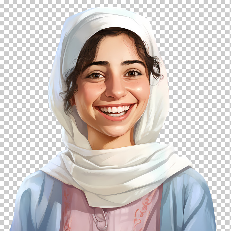 Arab Girl - Smiling Woman In Cultural Headscarf PNG, Clipart, Arab Girl ...
