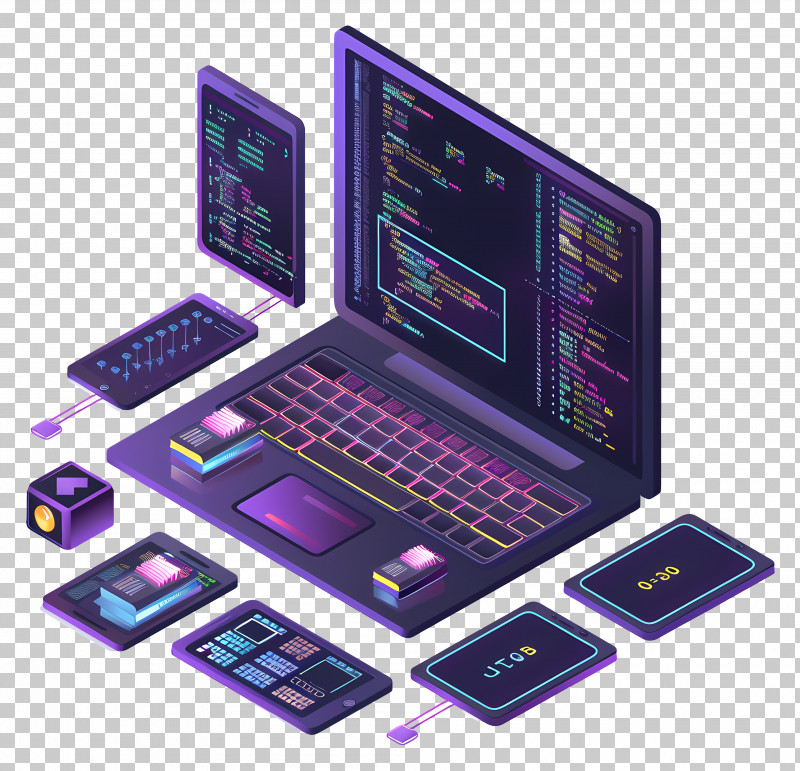 System Configuration Modern Coding Workspace With Devices Png Clipart Coding Applications