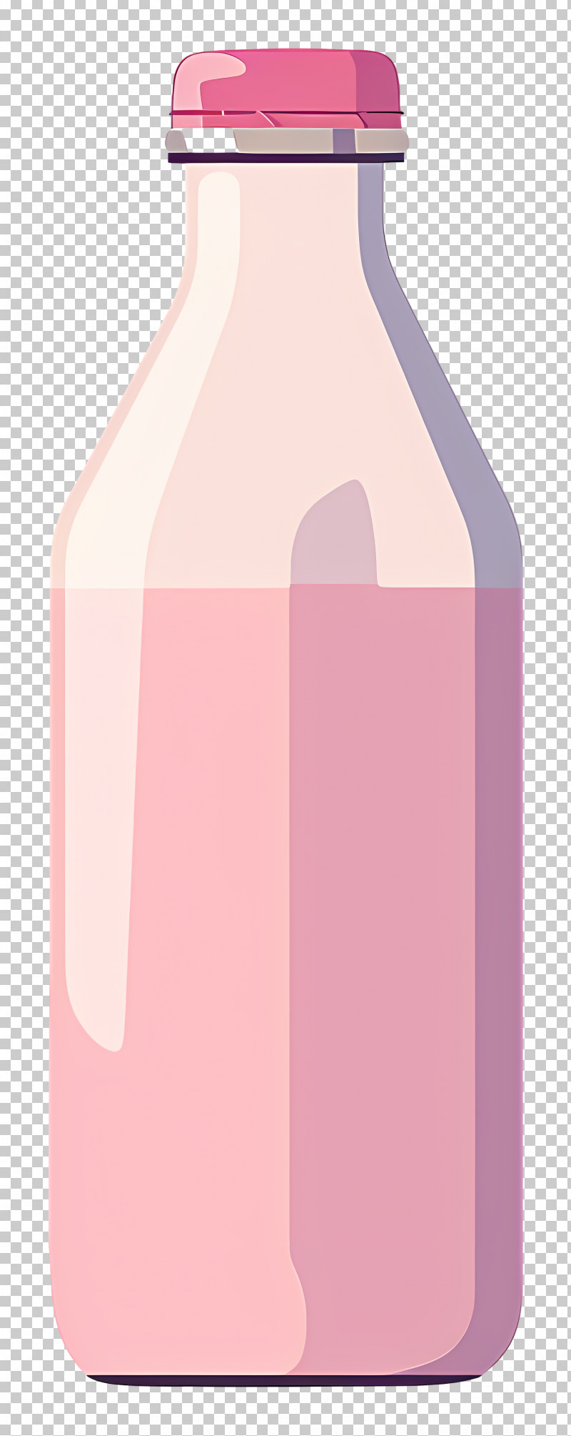 Milk Bottle - Pink Milk Bottle Illustration PNG, Clipart, Beverage ...