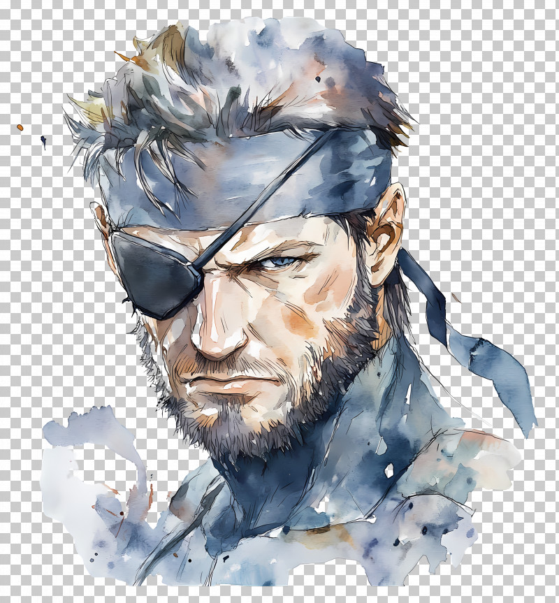 Solid Snake - Gritty Character With Eyepatch Illustration PNG, Clipart ...