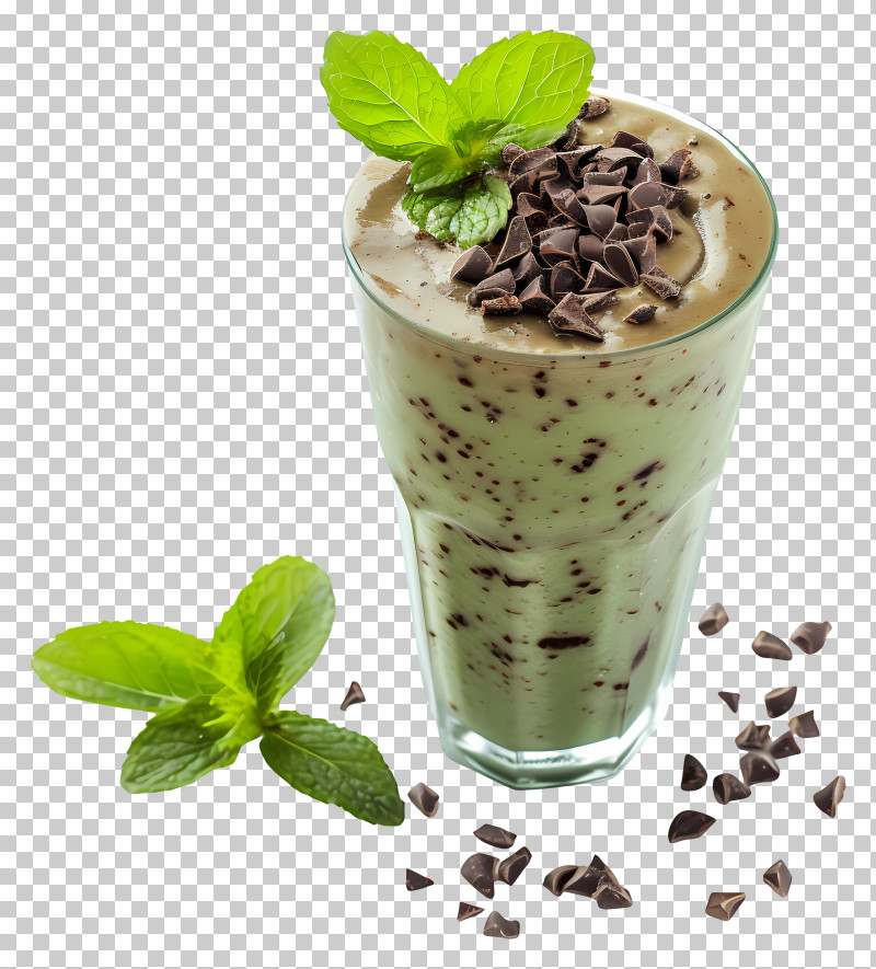 Chocolate Mint Day - Mint Chocolate Shake With Mint Leaves PNG, Clipart ...