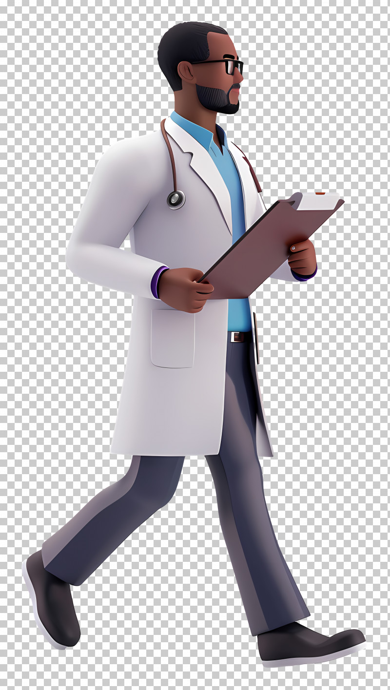 Doctor - Cartoon Doctor Figure With A Clipboard PNG, Clipart, Animated ...