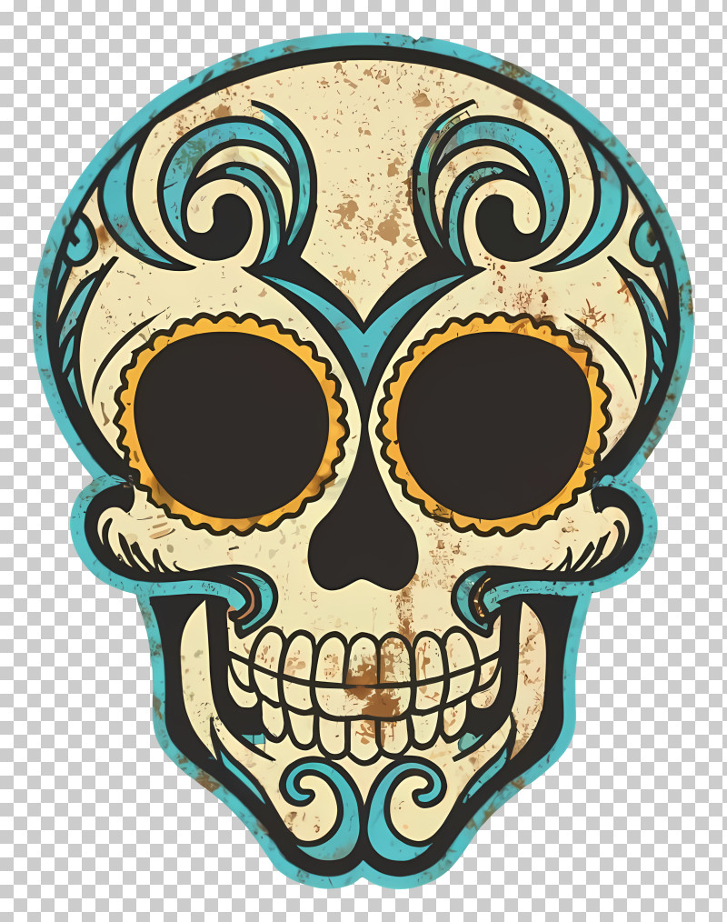 Cartoon - Ornate Sugar Skull Design PNG, Clipart, Calaveras ...