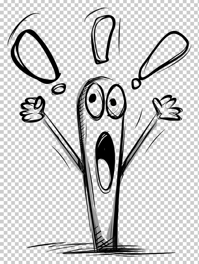 Exclamation - Sketch Of Surprised Exclamation Mark PNG, Clipart, Alert ...