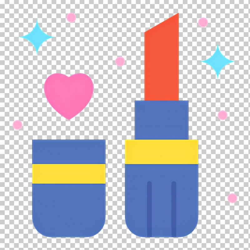 Lipstick - Cute Lipstick Icon With Decorative Elements PNG, Clipart ...