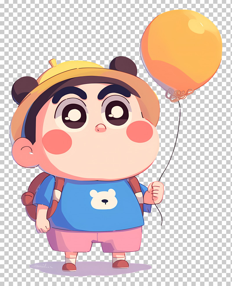 Crayon Shin Chan - Boy Holding A Balloon With Joy PNG, Clipart, Adventure, Balloon, Boy With ...