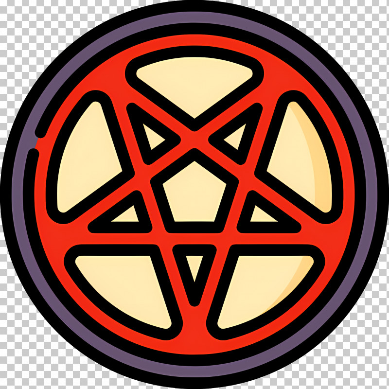 Pentagram Symbol - Red And Yellow Pentagram Symbol PNG, Clipart, Design ...