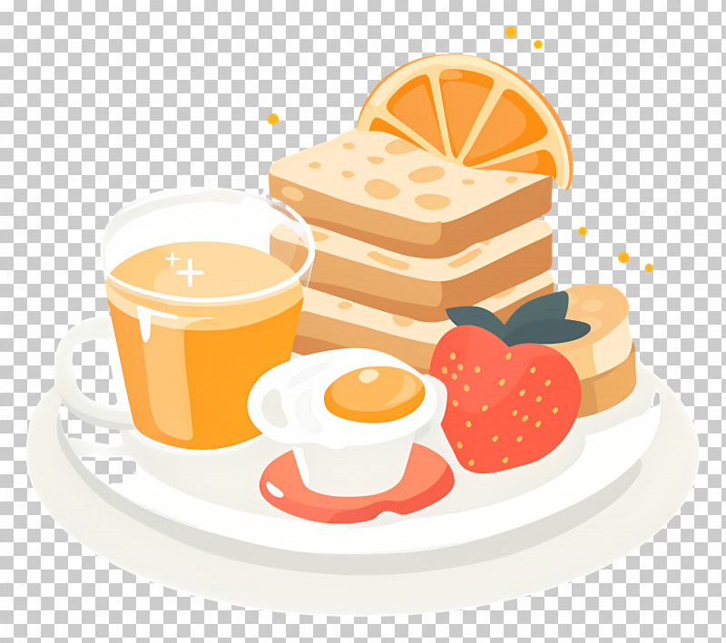 Breakfast - Delicious Breakfast With Toast And Juice PNG, Clipart ...