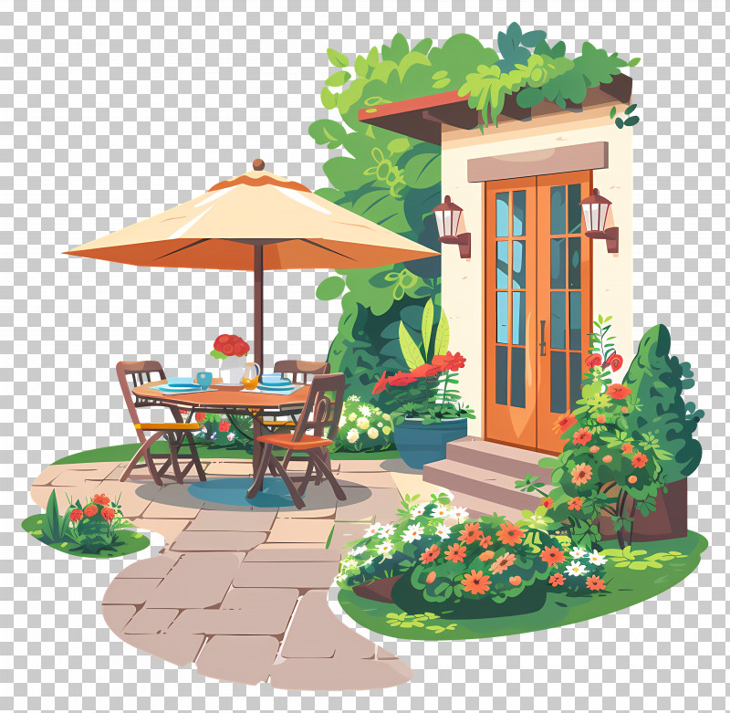 Garden Patio - Garden Patio With Table And Chairs PNG, Clipart, Chairs ...