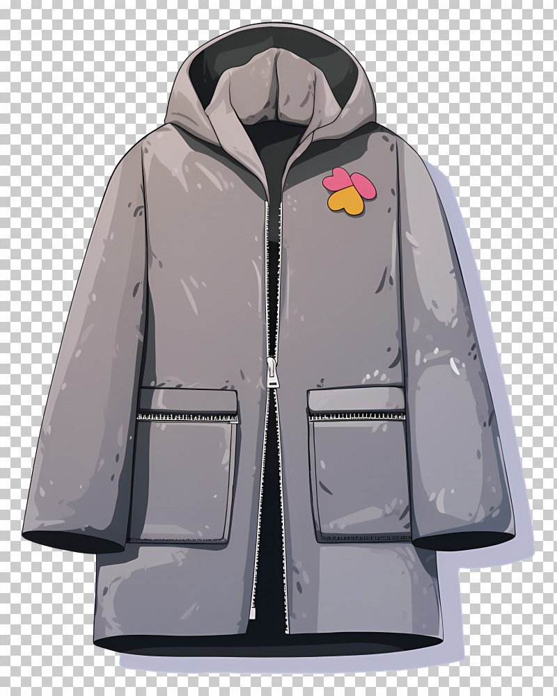Gray Coat - Gray Jacket With Hood PNG, Clipart, Casual, Fashion, Gray ...