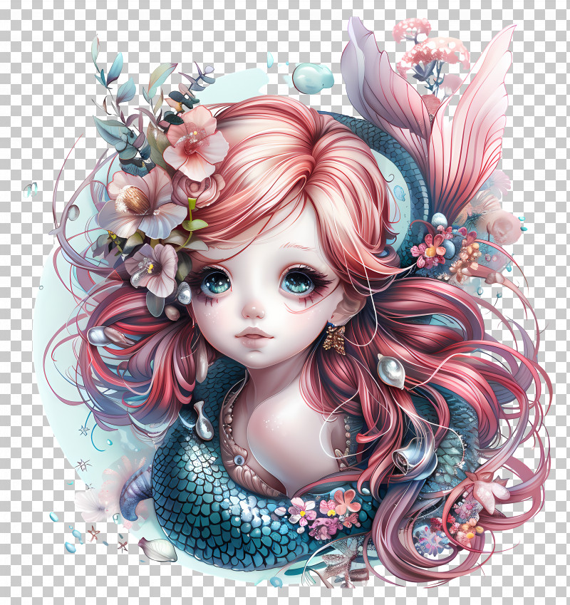 Mermaid - Beautiful Fantasy Mermaid PNG, Clipart, Fairy Tale, Magical ...