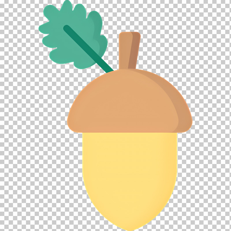 Acorn - Acorn With Green Leaf In Flat Style PNG, Clipart, Acorn, Acorn ...