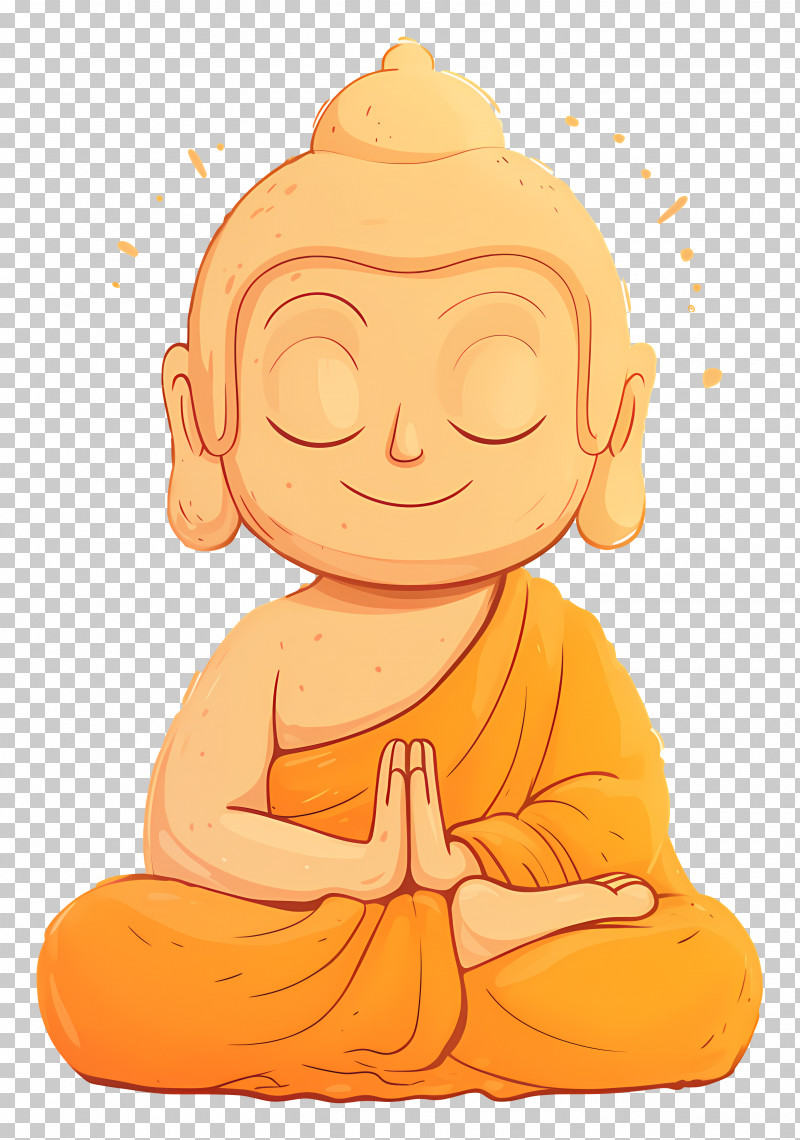 Buddha - Meditating Monk Cartoon PNG, Clipart, Buddha, Buddhism, Calm ...