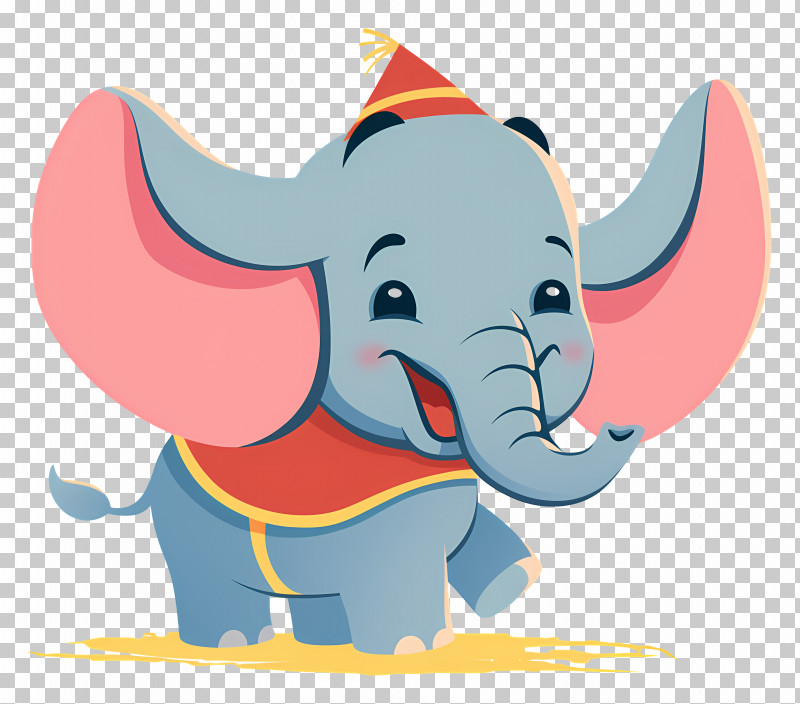 Dumbo - Dumbo In Circus Outfit PNG, Clipart, Adorable Cartoon, Animal ...