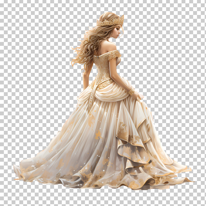 National Princess Day - Elegant Princess In Gown PNG, Clipart, Crown ...