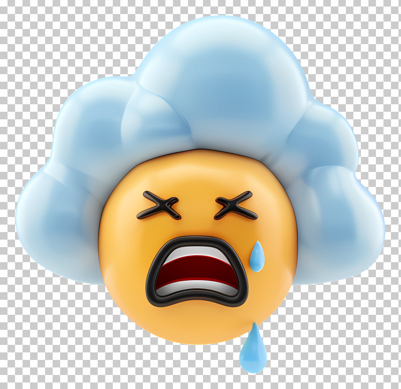 Cloud - Crying Cloud Emoji With Tear PNG, Clipart, Cartoon, Cloud, Crying Cloud Emoji, Emotion ...