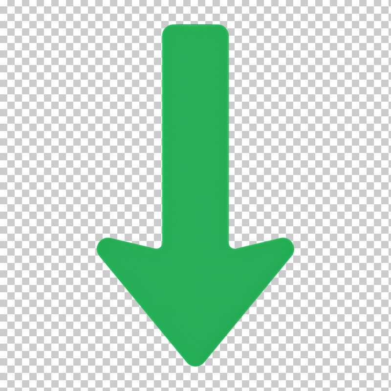 Arrow Down - Green Downward Pointing Arrow Symbol PNG, Clipart, Arrow, Arrow Down, Direction ...